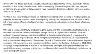 SAP Role Desgin for Success Best Practices and Tips | PPTX