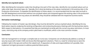 SAP Role Desgin for Success Best Practices and Tips | PPTX