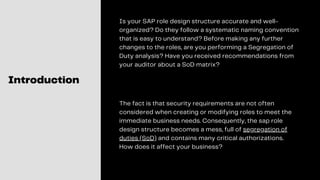 SAP Role Design for Success: 3 Best Practices and Tips | PDF