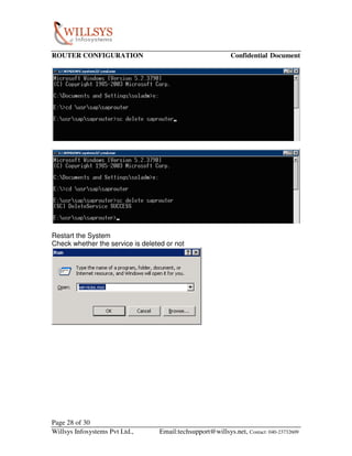 Sap router confi | PDF