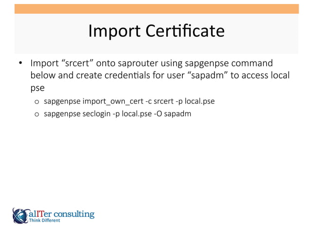 SAP Router Installation with SNC | PPT