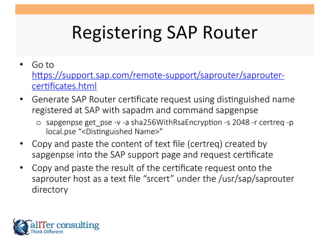 SAP Router Installation with SNC | PDF | Operating Systems | Computer Software and Applications