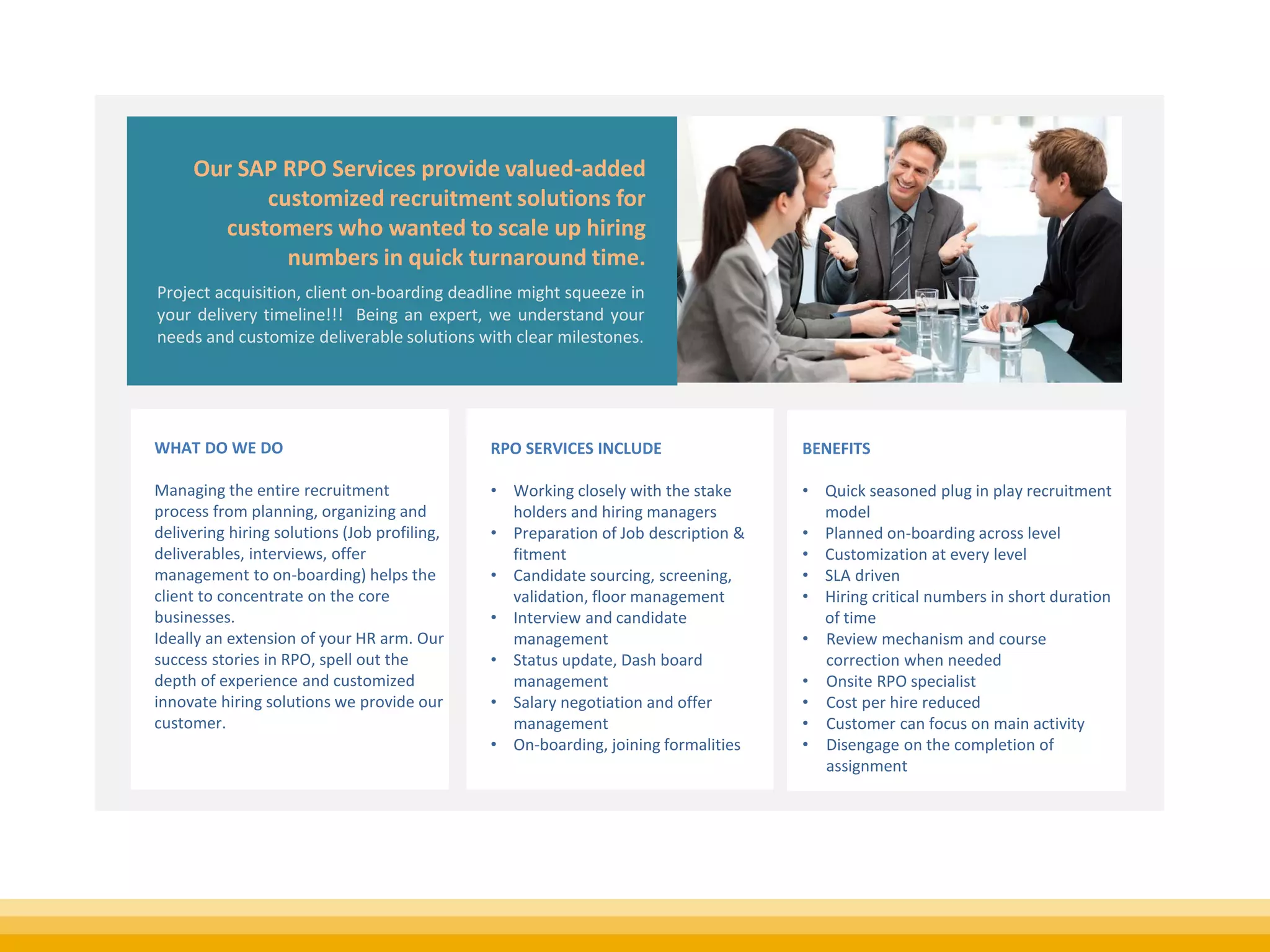 Hiring Top SAP Talent - RPO Services - TriUnionTech | PPT
