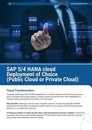 SAP S4 Hana Brochure 3 (PTS SYSTEMS AND SOLUTIONS) | PDF