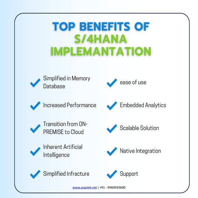 SAP S4 HANA IMPLEMENTATION GUIDE - ASPIRE TECHSOFT ACADEMY | PDF