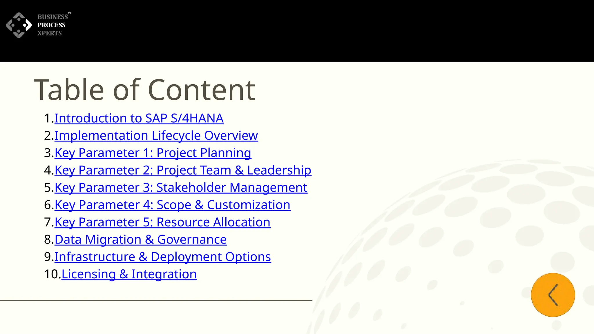 Critical Parameters for Successful SAP S/4HANA Implementation | PPTX