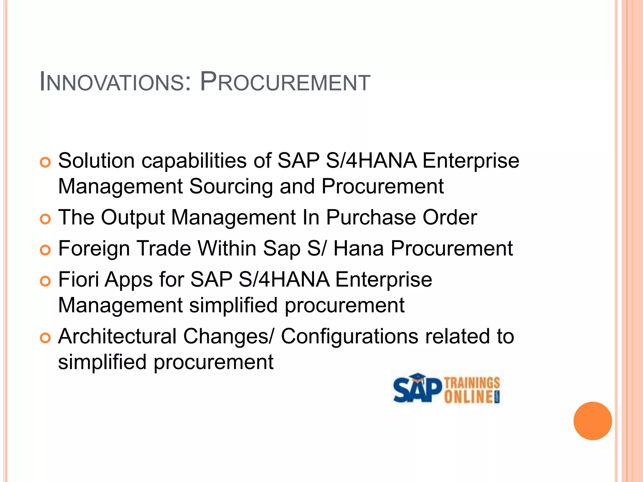 Sap s4 hana logistics ppt | PPTX