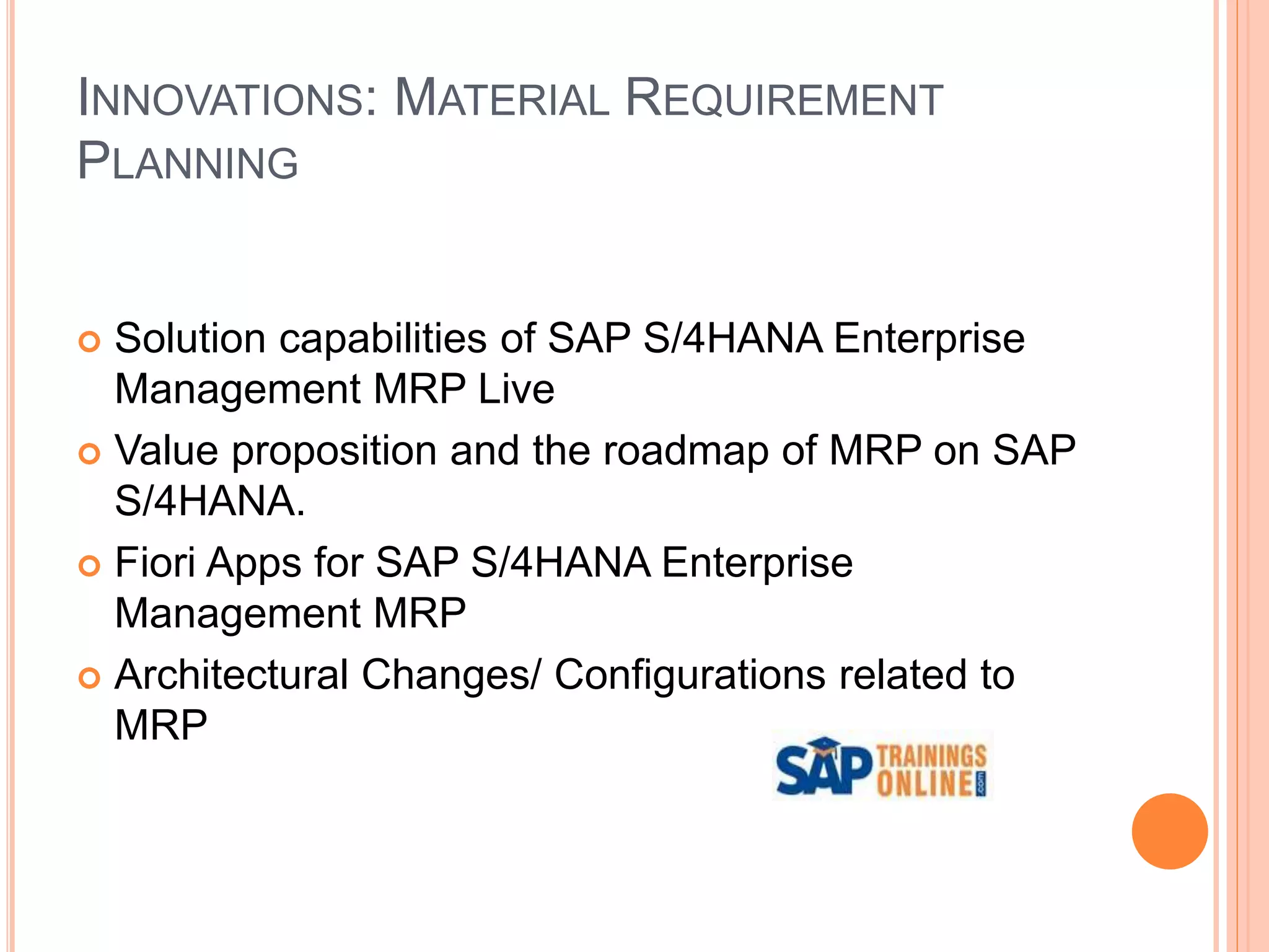 Sap s4 hana logistics ppt | PPTX