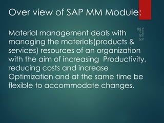 SAP S4 HANA Material Management Module-5 | PPTX