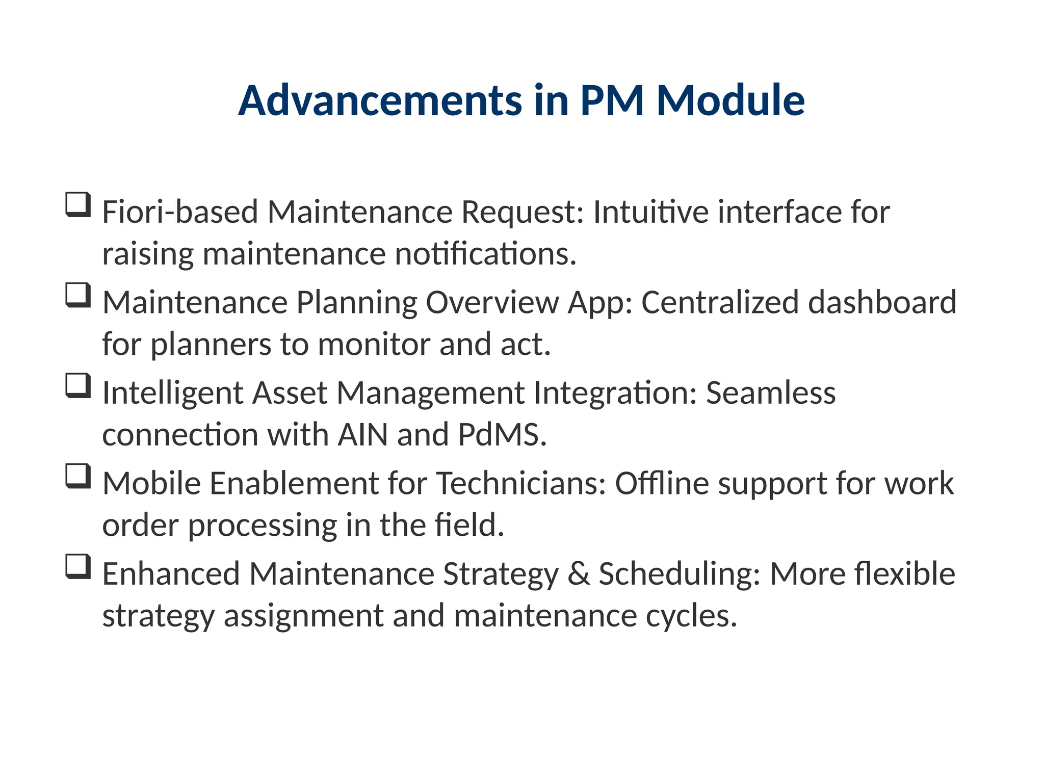 SAP_S4HANA_PP_QM_PM_Comparison features in SAP | PPTX