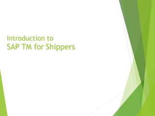 SAP TM | PPTX