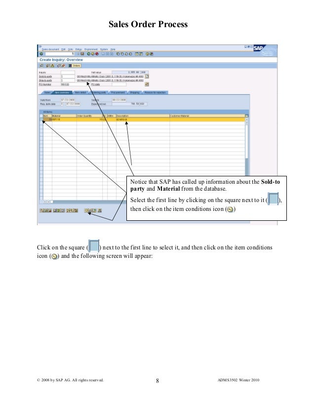 Sap sales orderprocessexerciseecc6