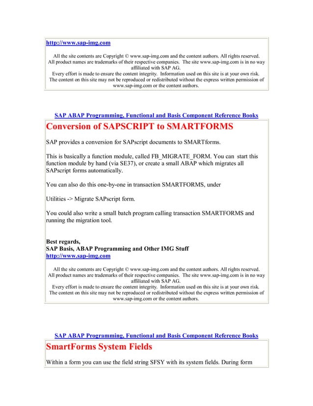 Sap sapscripts tips and tricks | PDF