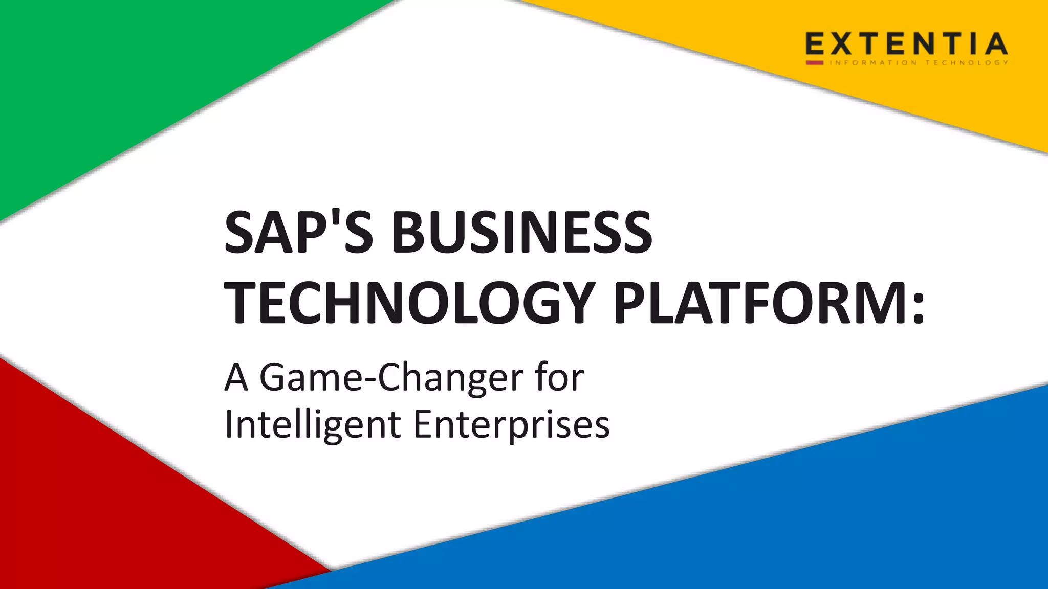 SAP's Business Technology Platform: A Game-Changer for Intelligent ...