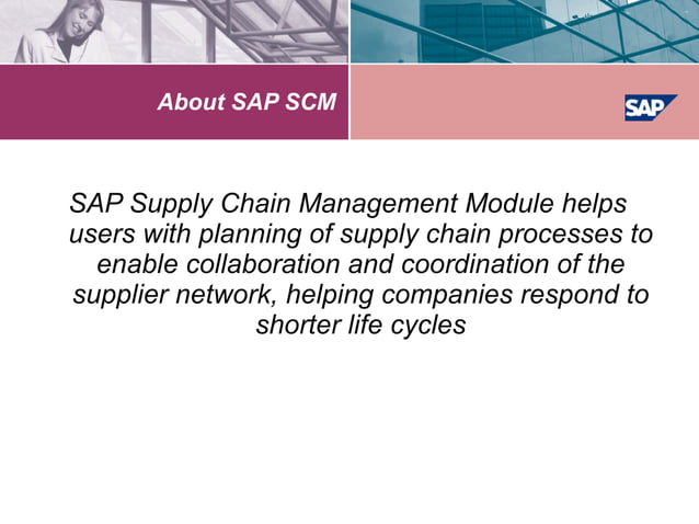 Sap SCM | PPT