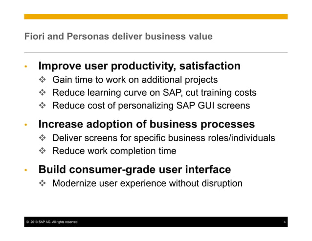 Sap screen personas and sap fiori help me choose | PPT