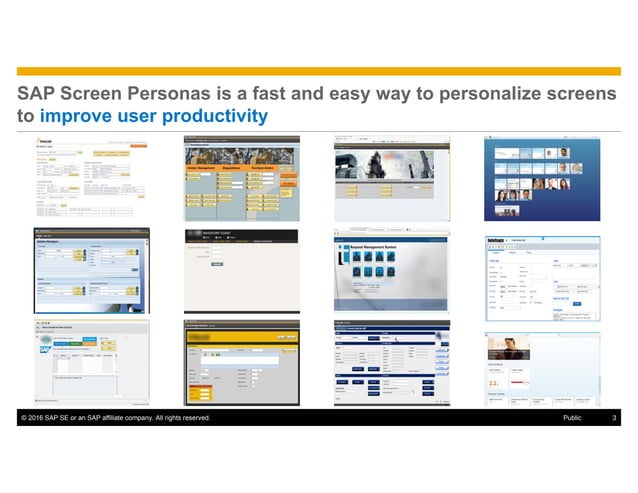 SAP Screen Personas June 2016 | PPT