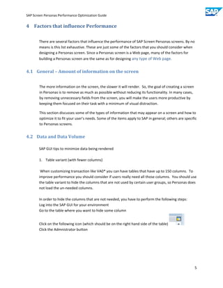 Sap screen personas performance optimization guide v0.96