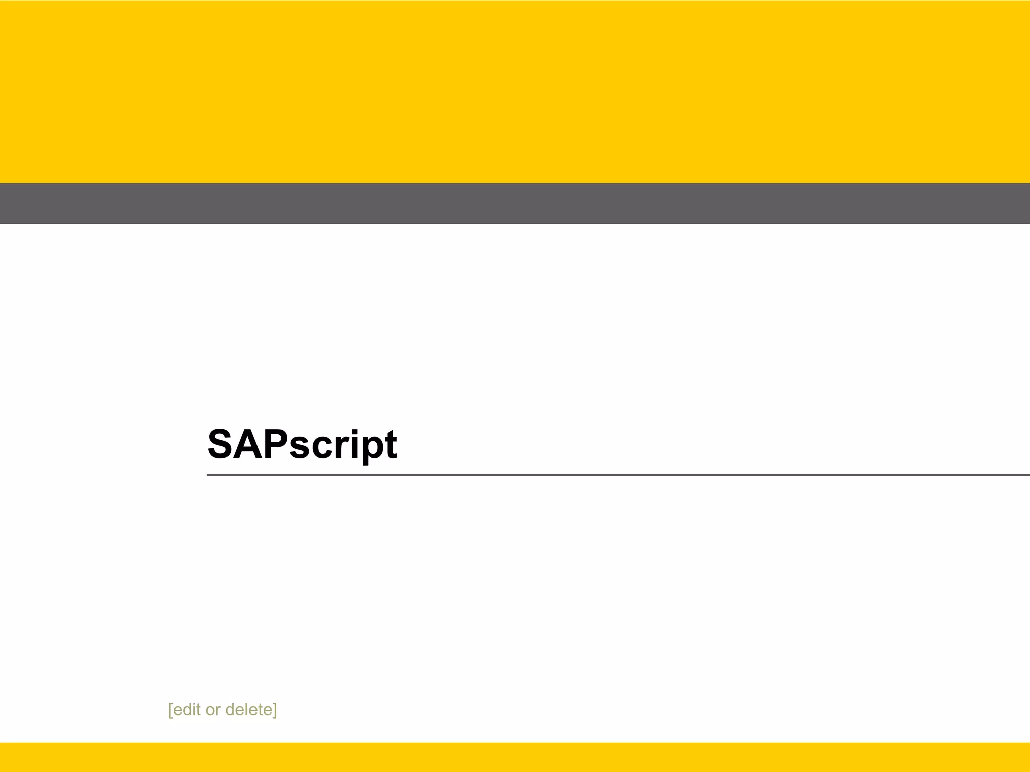 Sapscript | PPT | Desktop Publishing | Computer Software and Applications