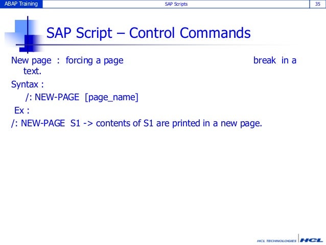 Sap Scripts
