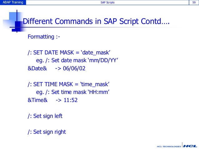 Sap Scripts 