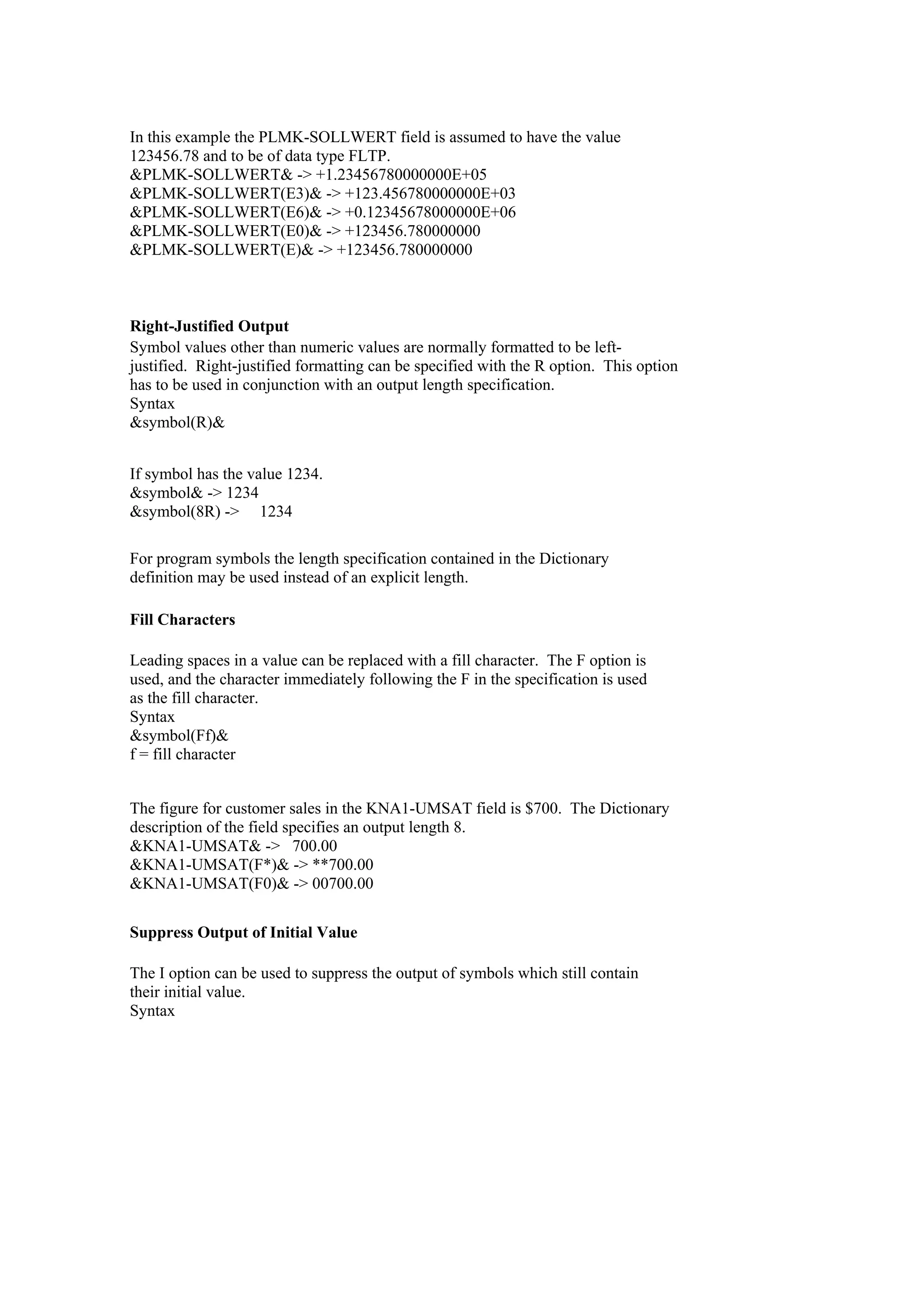 Sap script system_symbol | PDF