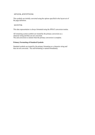 Sap script system_symbol | PDF
