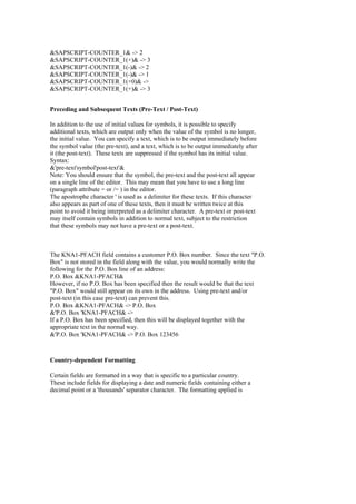 Sap script system_symbol | PDF