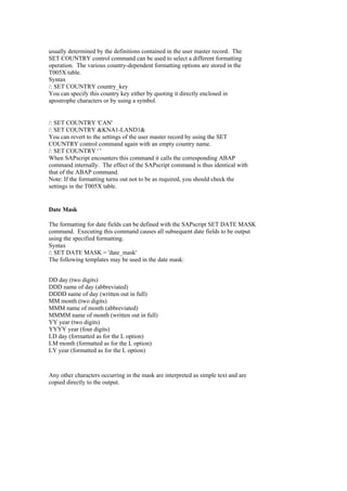 Sap script system_symbol | PDF