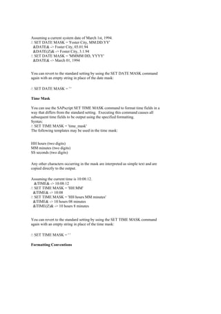 Sap script system_symbol | PDF