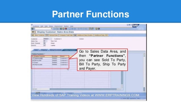 Sap Sd How To Use Sap Sd Partner Functions In The Most Effective Wa