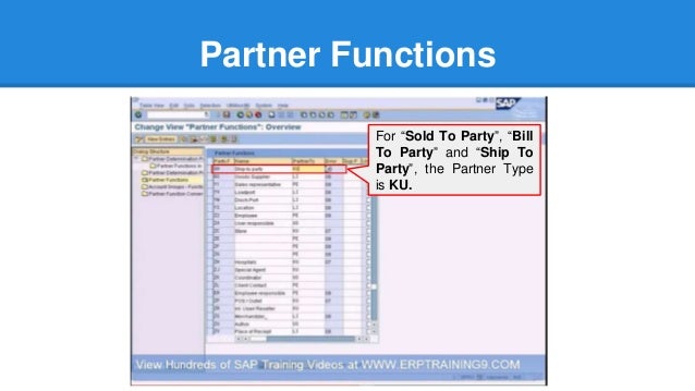 SAP SD - How to use SAP SD partner functions in the most effective wa…