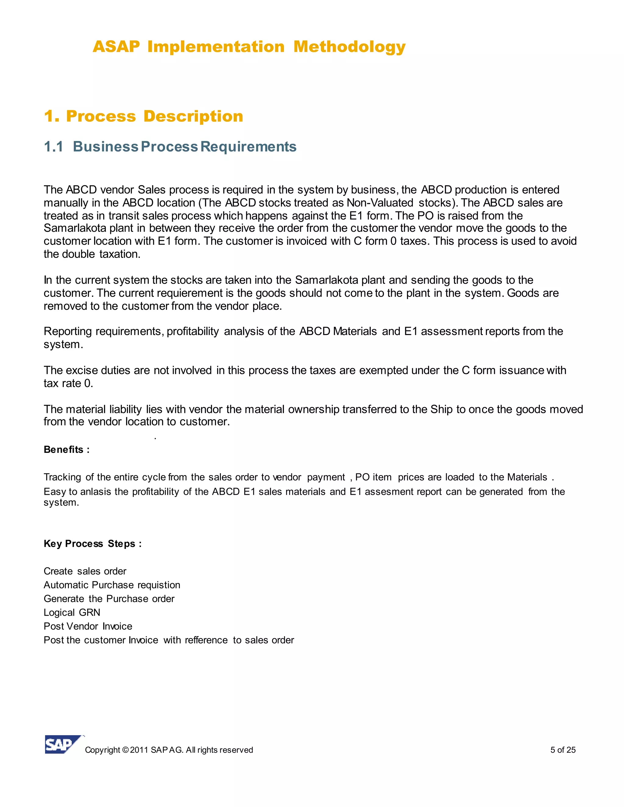 Sap sd bbp template | DOCX