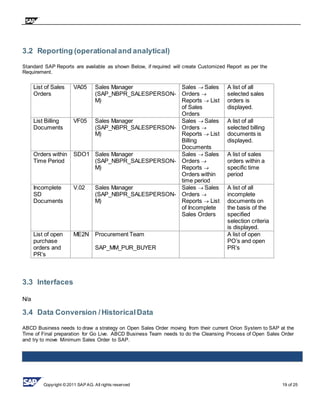 Sap sd bbp template | DOCX