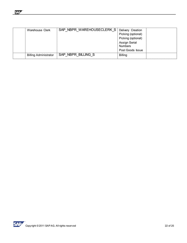 Sap sd bbp template | DOCX