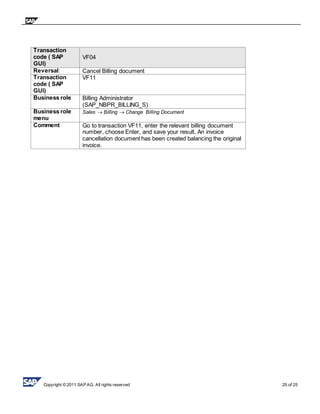 Sap sd bbp template | DOCX