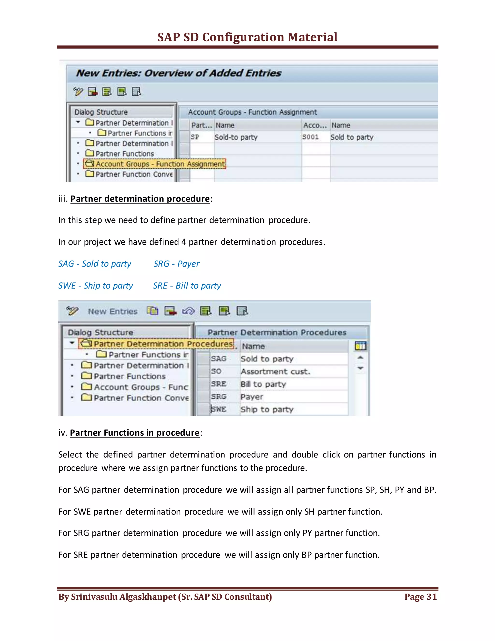SAP SD Configuration Document | DOCX