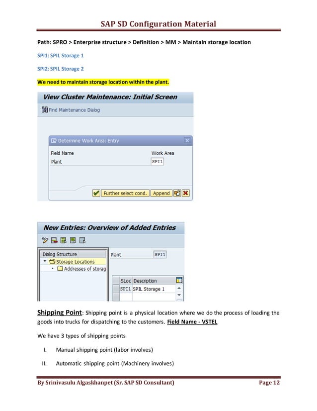 SAP SD Configuration Document | DOCX | Office Property | Real Estate