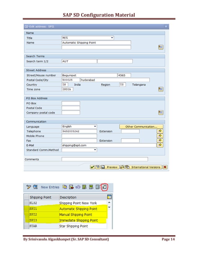 SAP SD Configuration Document | DOCX | Office Property | Real Estate