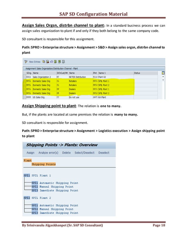 SAP SD Configuration Document | DOCX | Office Property | Real Estate