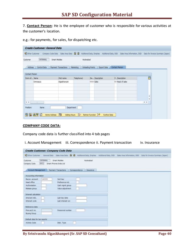 SAP SD Configuration Document | DOCX | Office Property | Real Estate