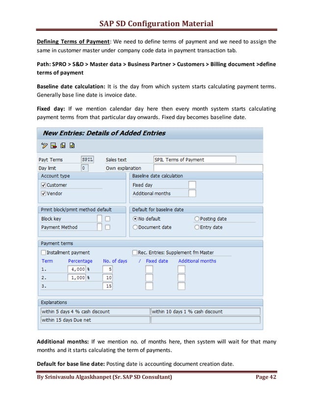 SAP SD Configuration Document | DOCX | Office Property | Real Estate