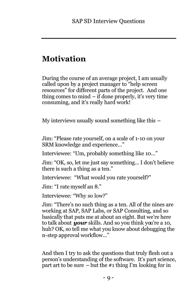 SAP SD Interview Questions with Explanation | PDF