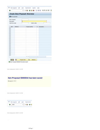 Sap sd item proposal GB training & Placement Centre | PDF