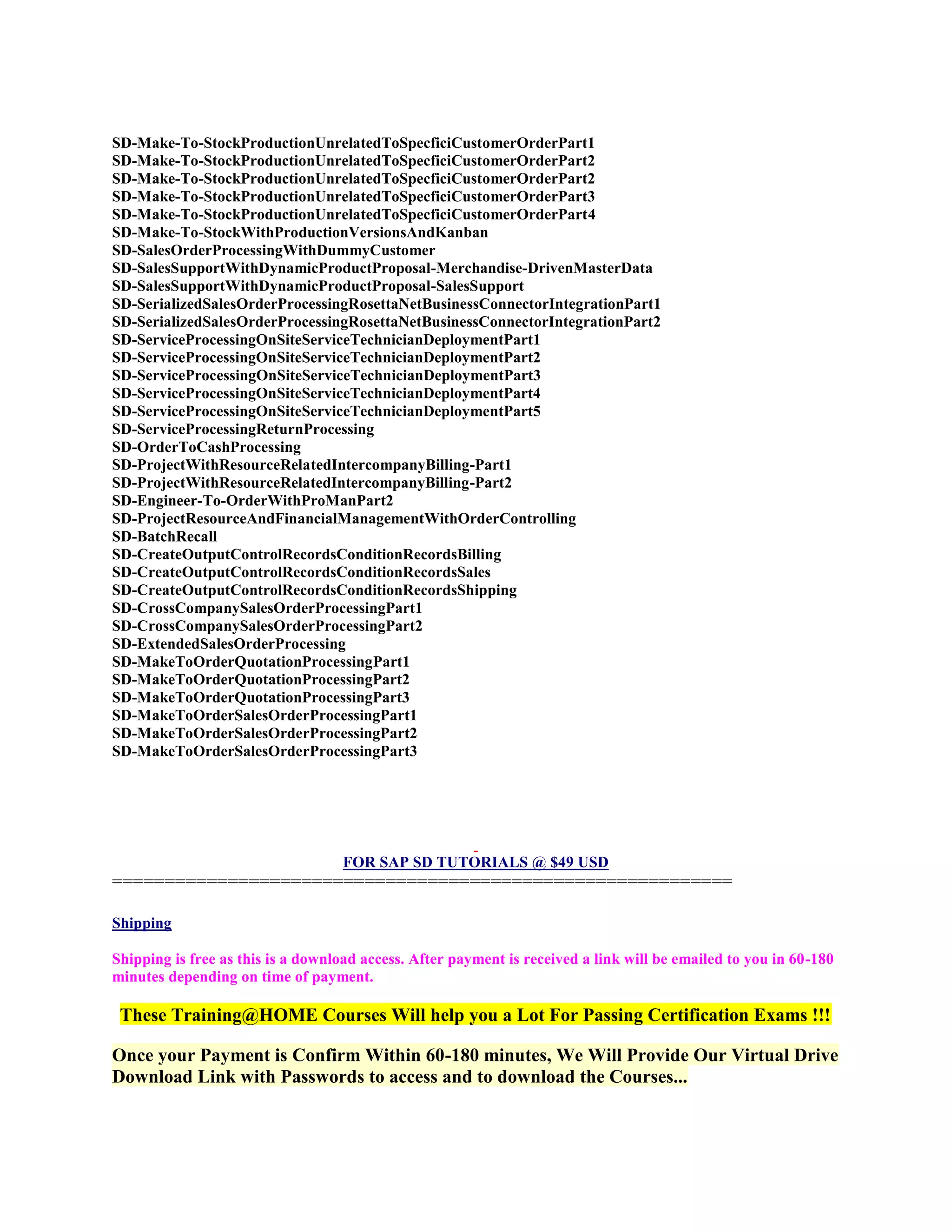 Sap sd lo scm training home | PDF