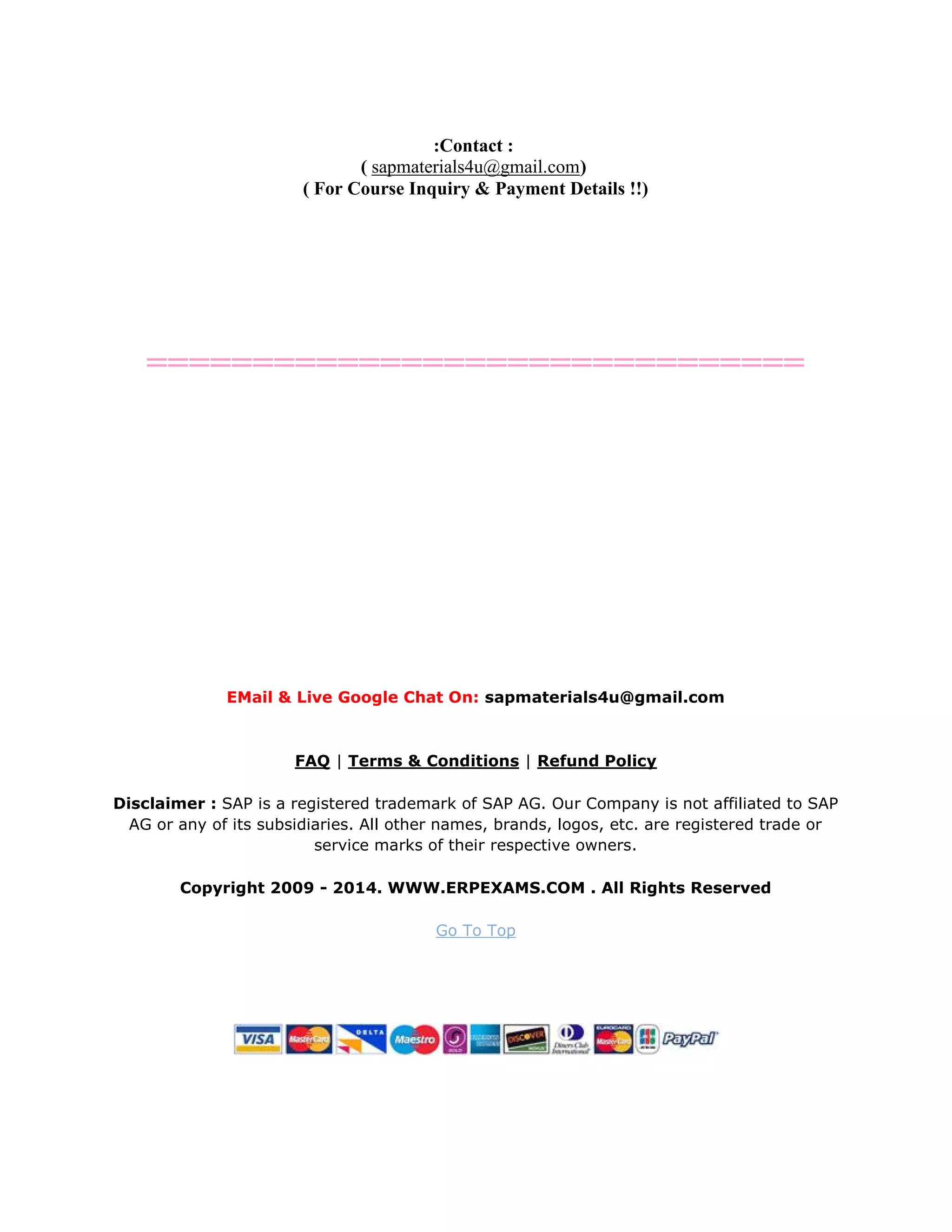 Sap sd lo scm training home | PDF