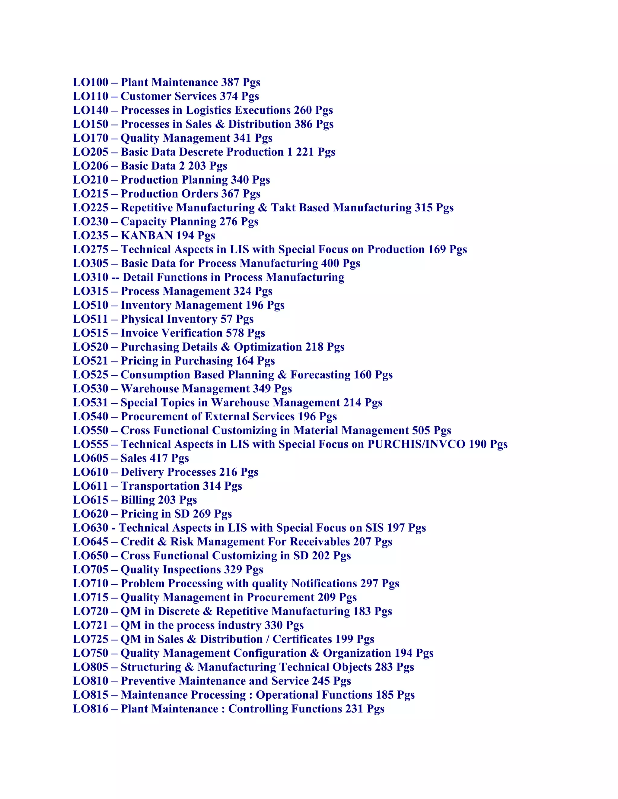 Sap sd lo scm training home | PDF