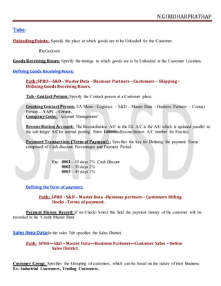 Sap sd material1 | DOCX