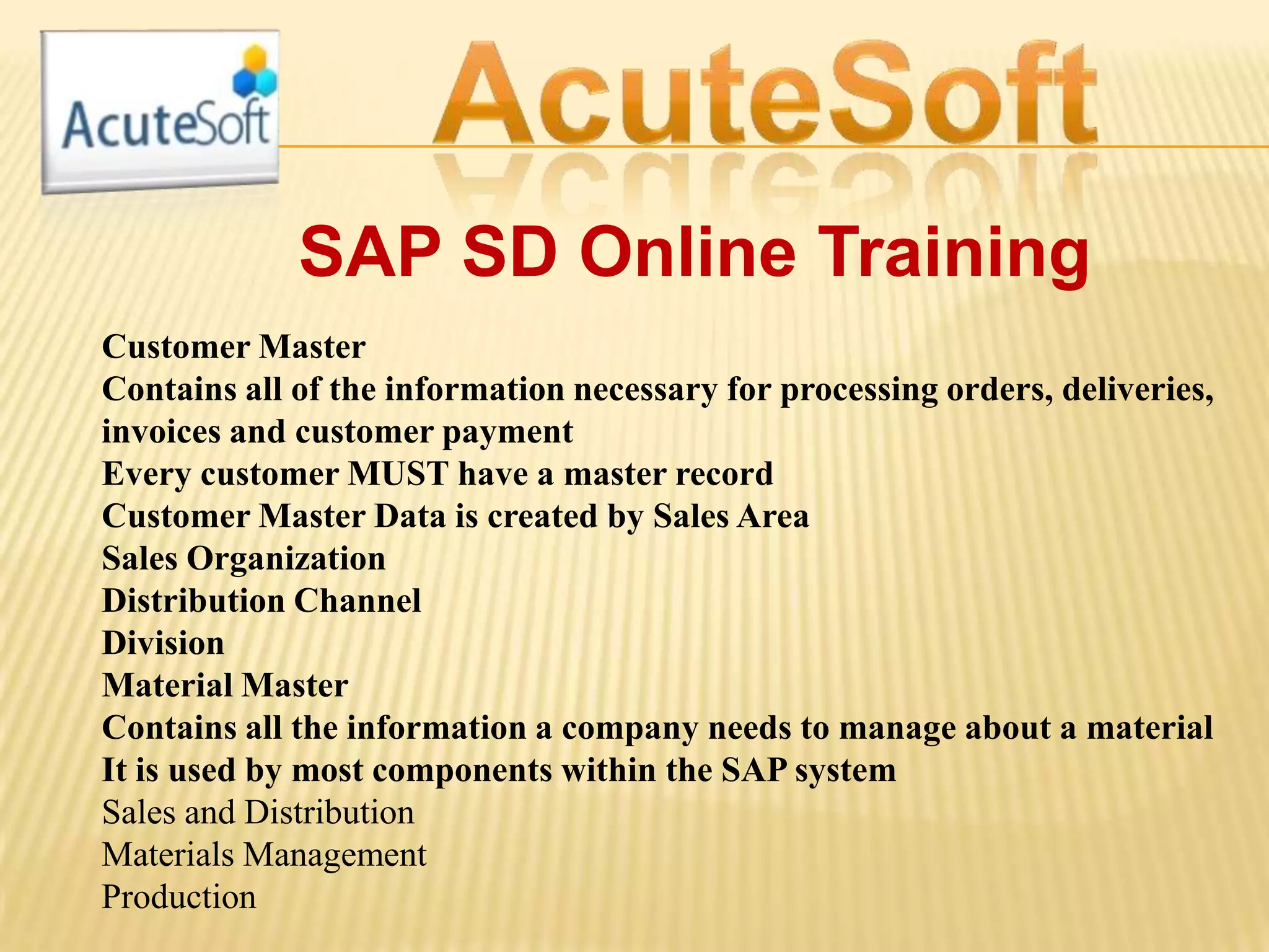 Sap sd online training | PPT