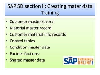 Sap – SD online training course content | PPT